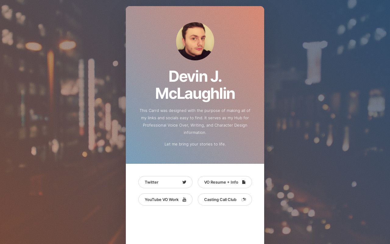 Devin McLaughlin Voice Over